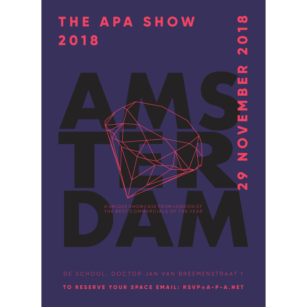 The APA Show in Amsterdam 2018 | Advertising Producers Association ...